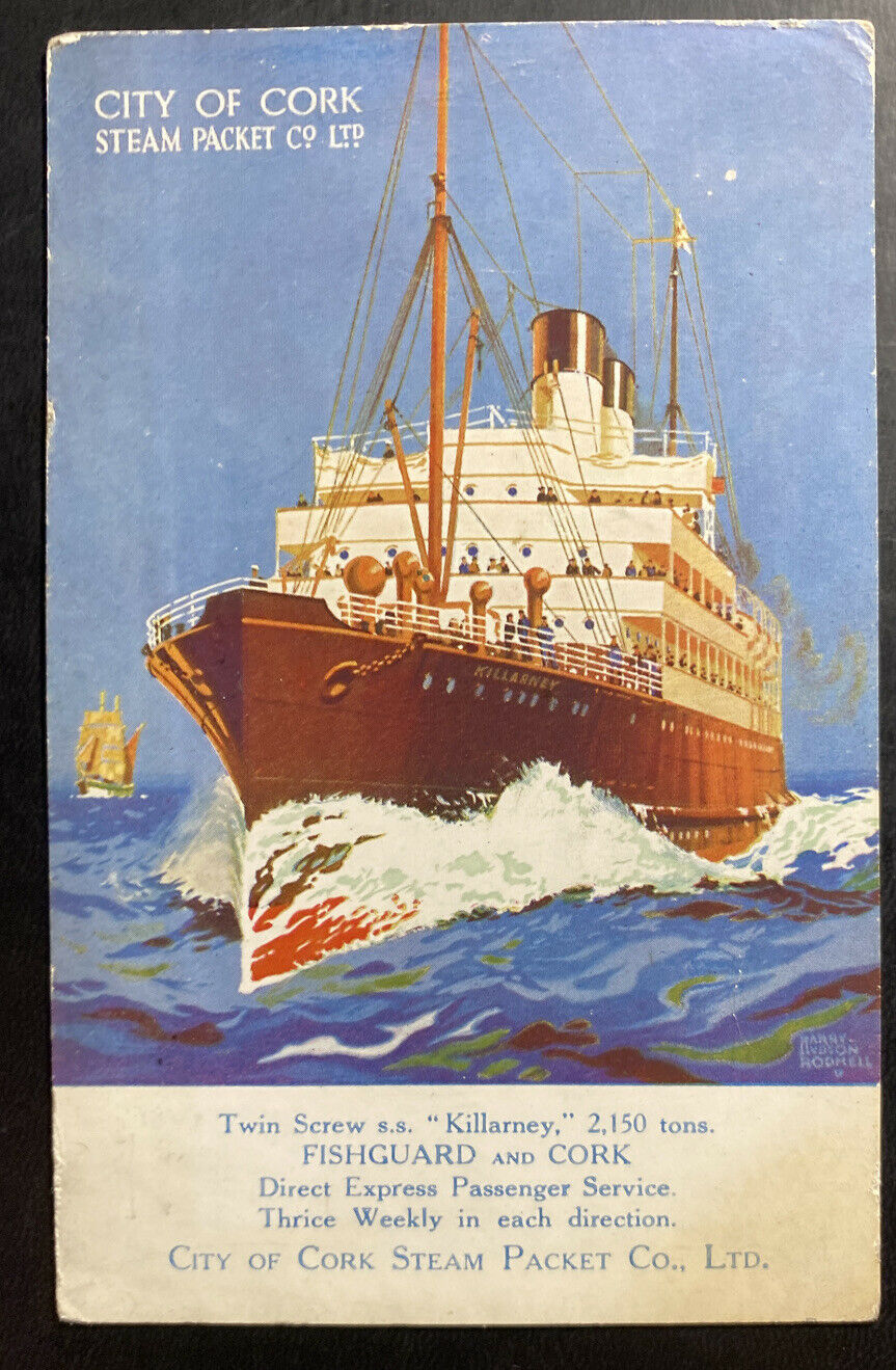 1926 Cork Ireland Picture Postcard Cover To Dublin City Of Cork Steamer ...