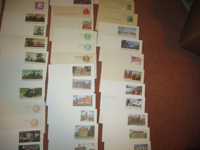 US Postal Stationary Collection Mint Entires Over 125 Different Cards ...