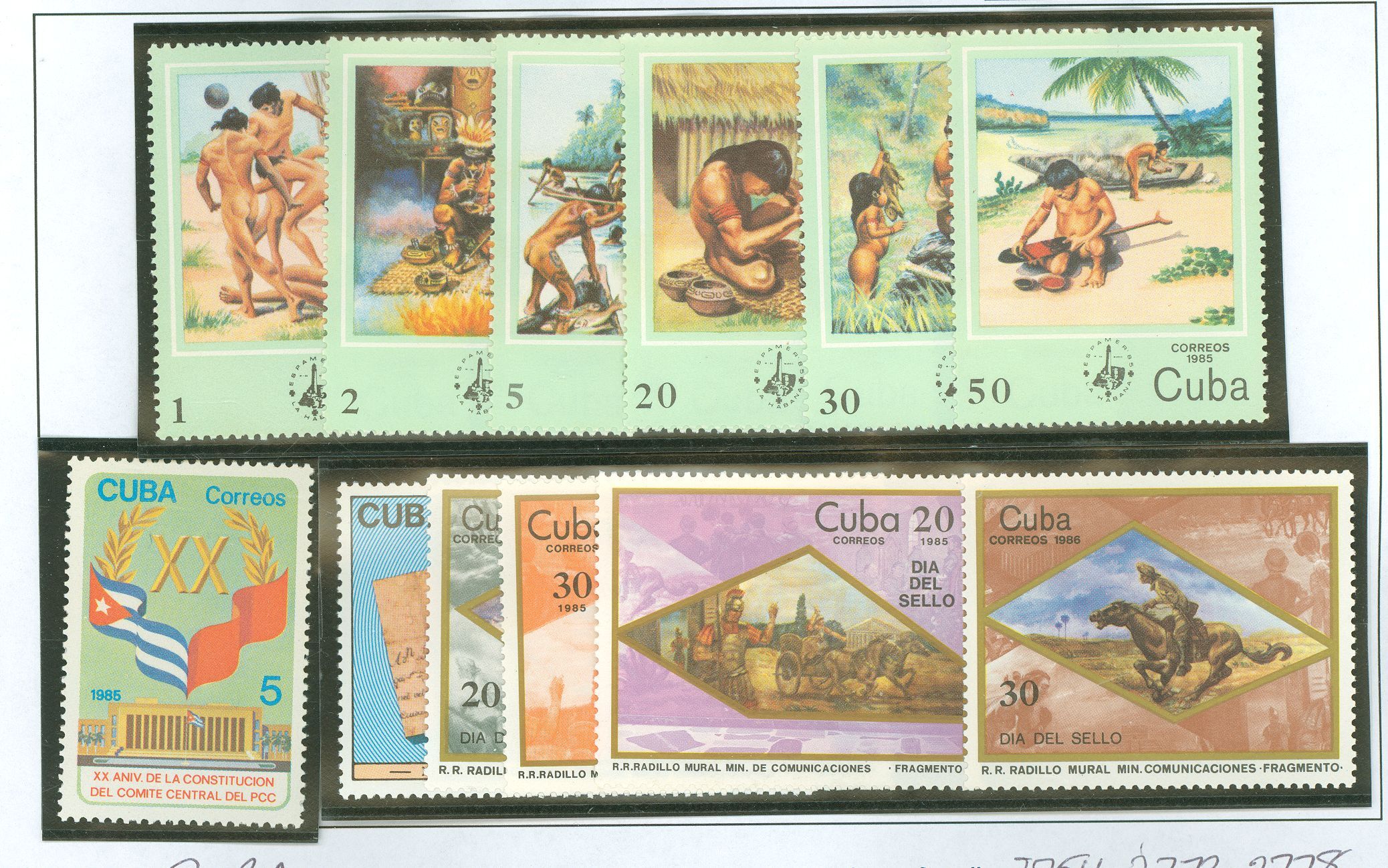 Cuba #2754/2861 Single (Complete Set) (Stamps On Stamps) | Caribbean ...