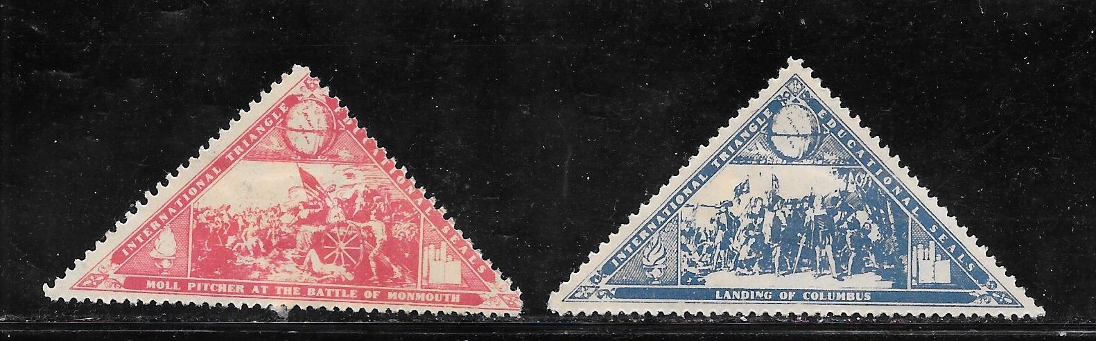 #Z73 MH US Collection / Lot. Int'l Triangle Educational Seals ...