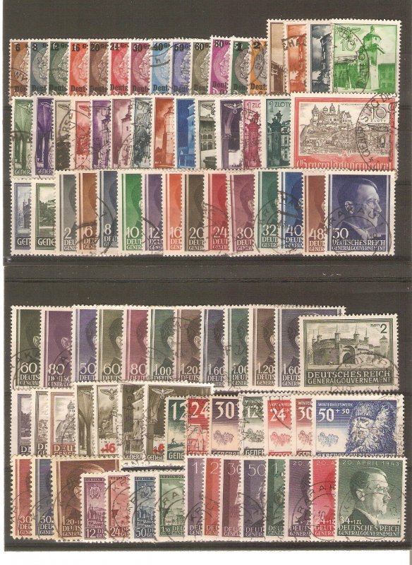 POLAND (German Occupation WWII (Generalgouvernement) cpl. coll. less Sc ...