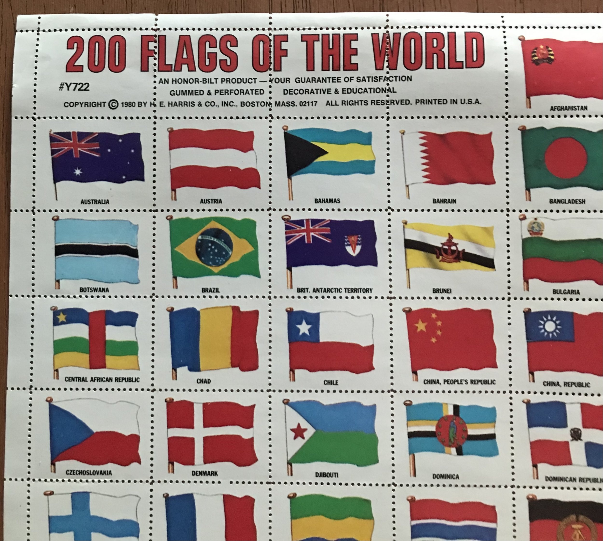 World Flags (200) (1980) Folded L37 | United States, General Issue ...