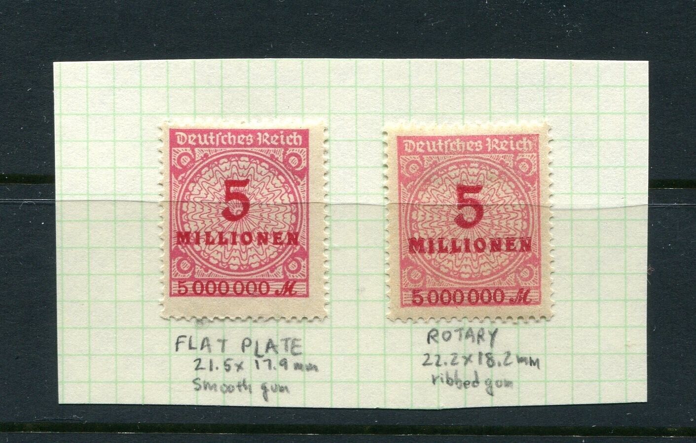 Germany 1923 Inflation flat plate Rotary plate MH 7849 | Europe ...