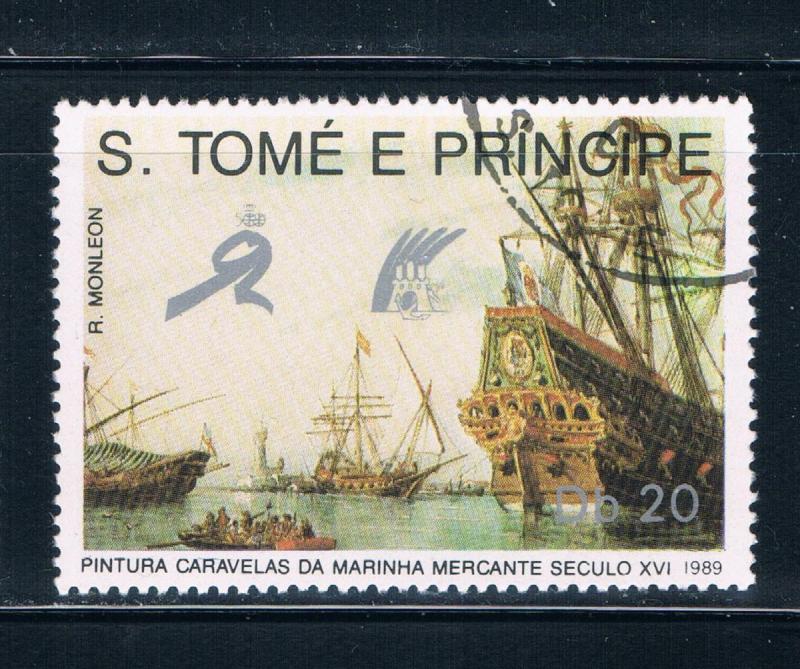 Saint Thomas and Prince Is 892 Used Merchant Ships in harbor ur (GI0349 ...