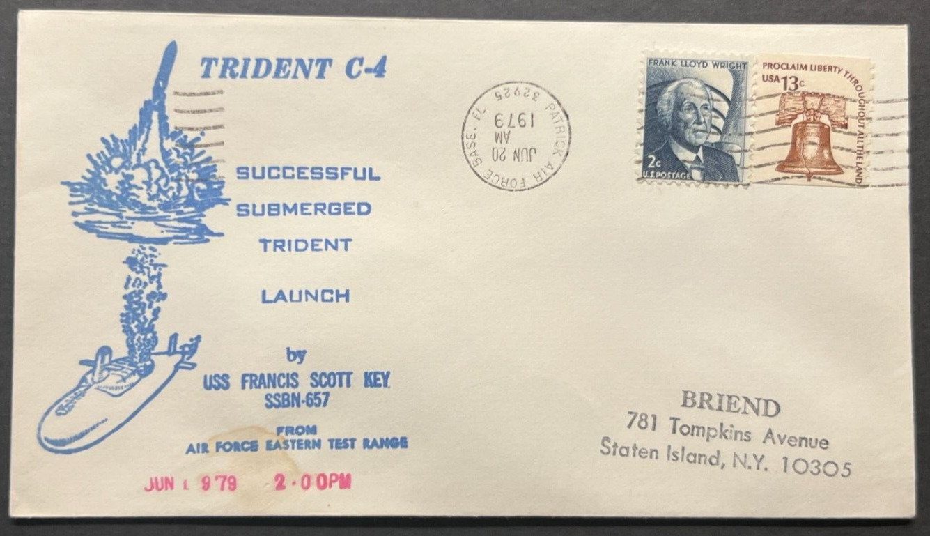 Trident C-4 Launched From USS Francis Scott KEY Ssbn-657 JUN 20 1979 ...