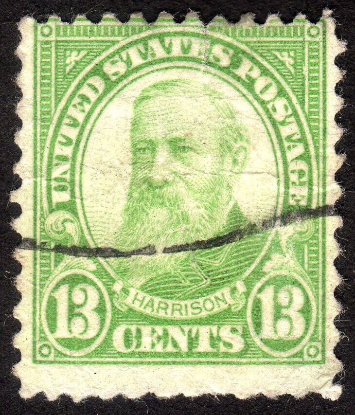 1931, US 13c, Benjamin Harrison, Used, Sc 694 | United States, General ...