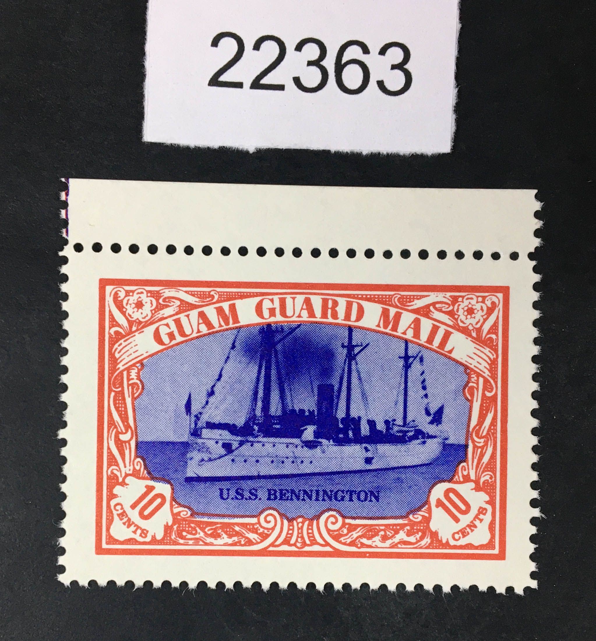 US Stamps Guam # 10c U.S.S. Bennington Guard Mail Mint OG NH $ LOT ...