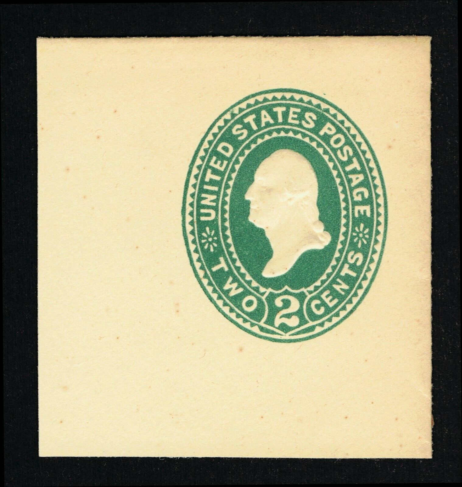 Genuine Scott #U312 Mint 1887-94 Green on Amber Large CUT Square #17379 ...