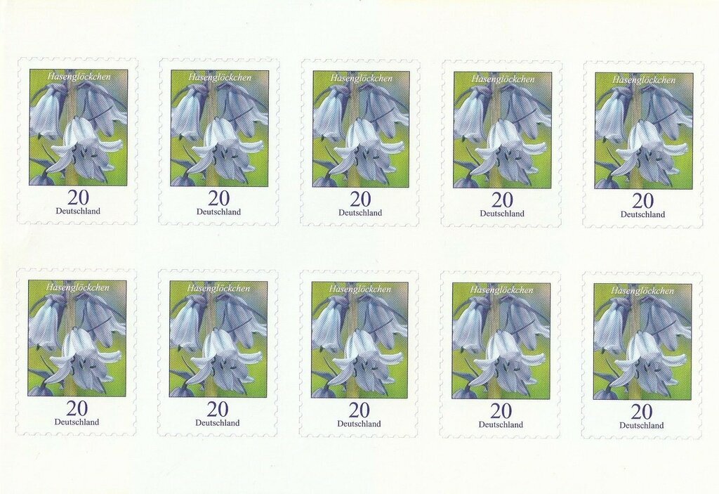 Germany 2018,Sc.#3060-2 MNH Flower booklets self-adhesive | Europe ...