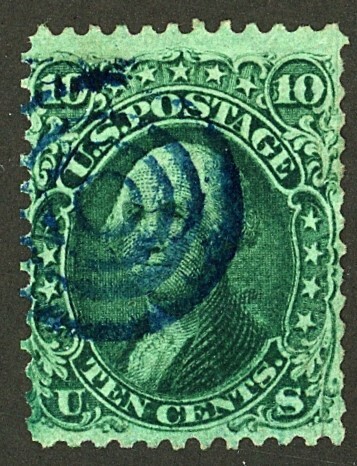 U.S. #68A Used Blue Fancy Cancel | United States, General Issue Stamp ...