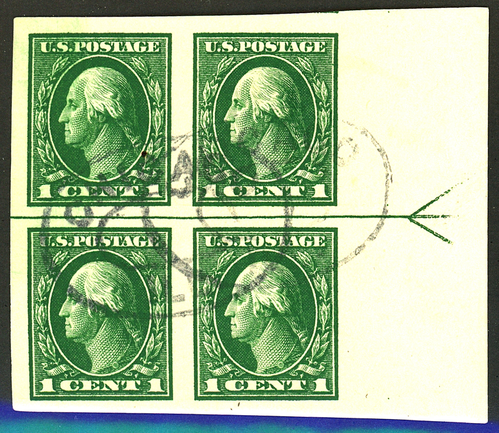 U.S. #408 Used Arrow Block of 4 | United States, General Issue Stamp ...