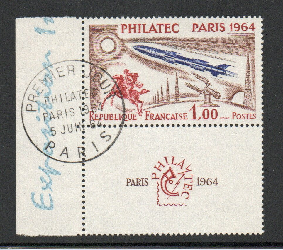 France - Sc# 1100 Used - with label and margin FDC / Lot 0525238 ...