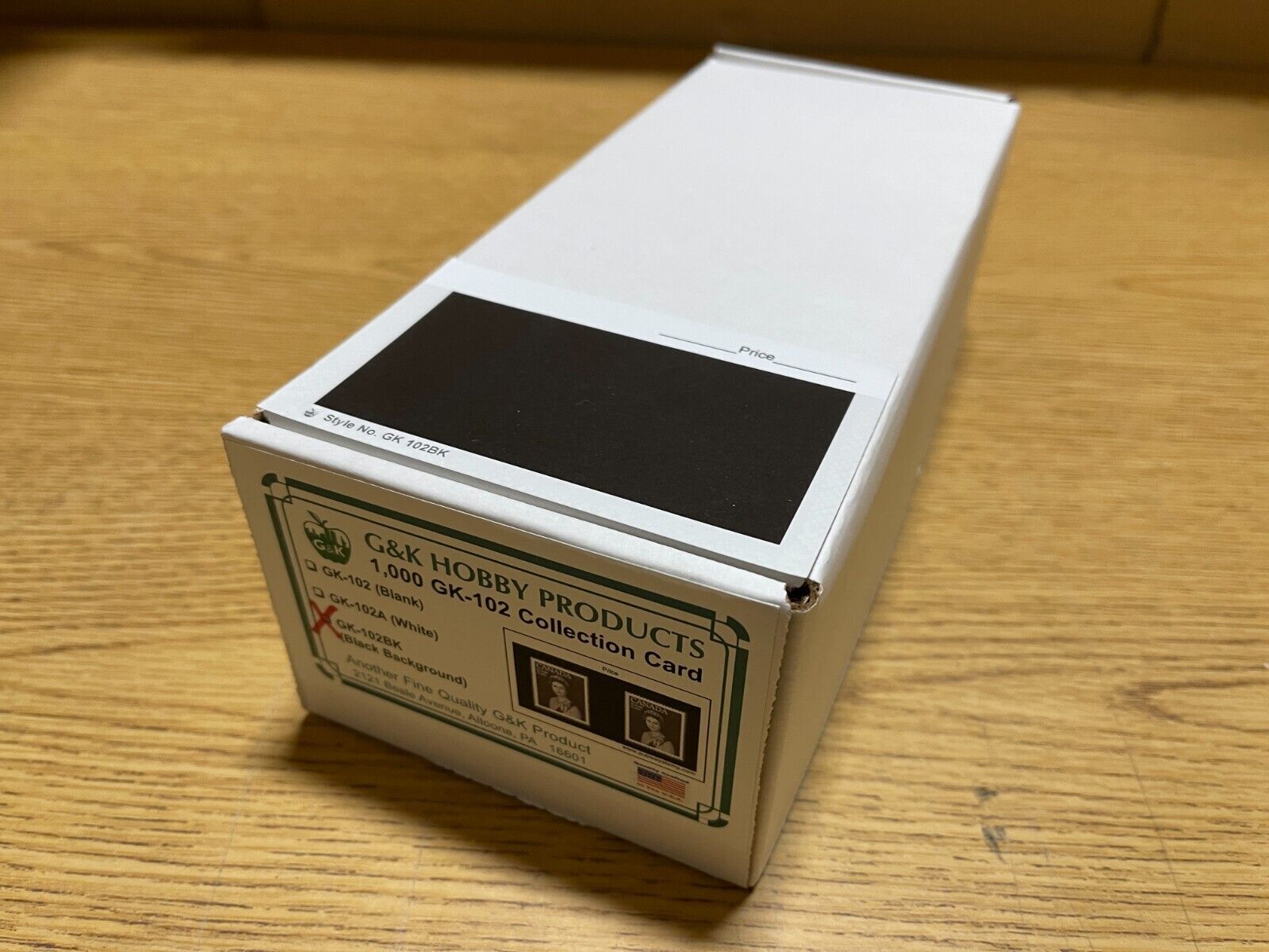 Box 1000 Count G&K 102BK Dealer Stamp Collector Stock Cards ...