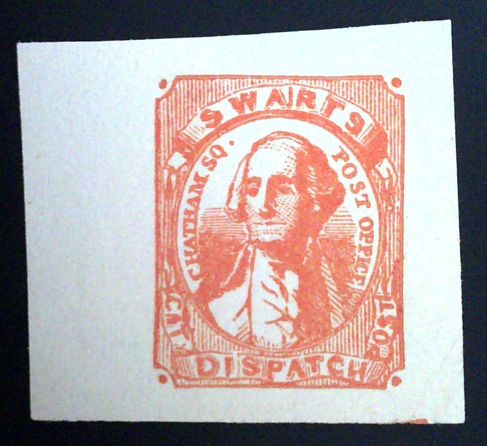 Scott#136L Local - L254 Design - Forgery A - Swart's City Dispatch Post ...