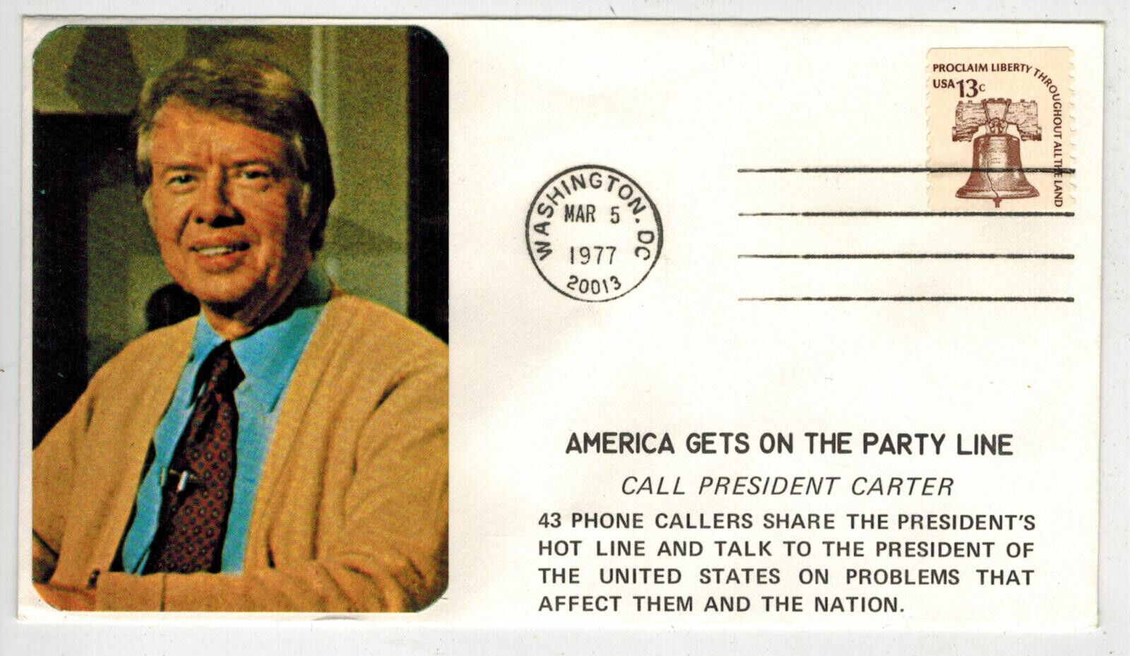 Jimmy Carter President 1977 Party Line HOT Line Phone Call With 43 ...