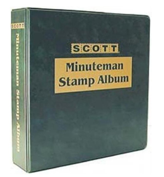 Scott Green Minuteman 3-Ring Binder Stamps Collection Storage Album ...