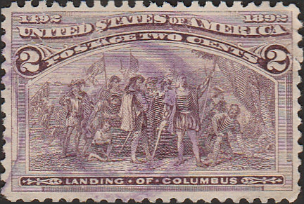 # 231 Brown Violet Used Fine Landing Of Columbus | United States ...