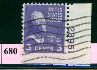 PKStamps - USA - 807 - Used - Plate Number Single #21-680 | United ...