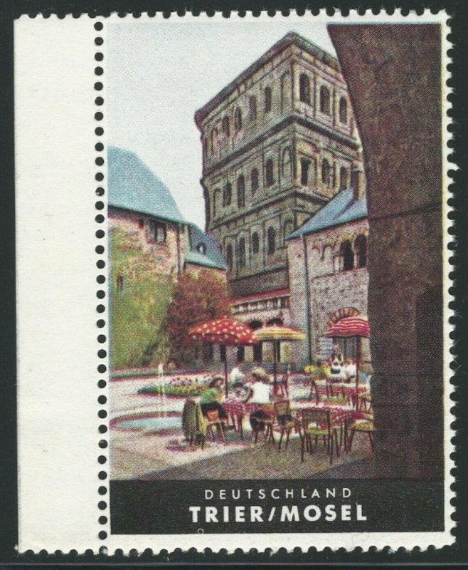 Trier / Mosel, Germany, German Tourism Poster Stamp, Cinderella Label ...