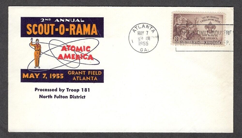 1955 US Boy Scouts Atlanta Scout-o-Rama Atomic America | United States ...