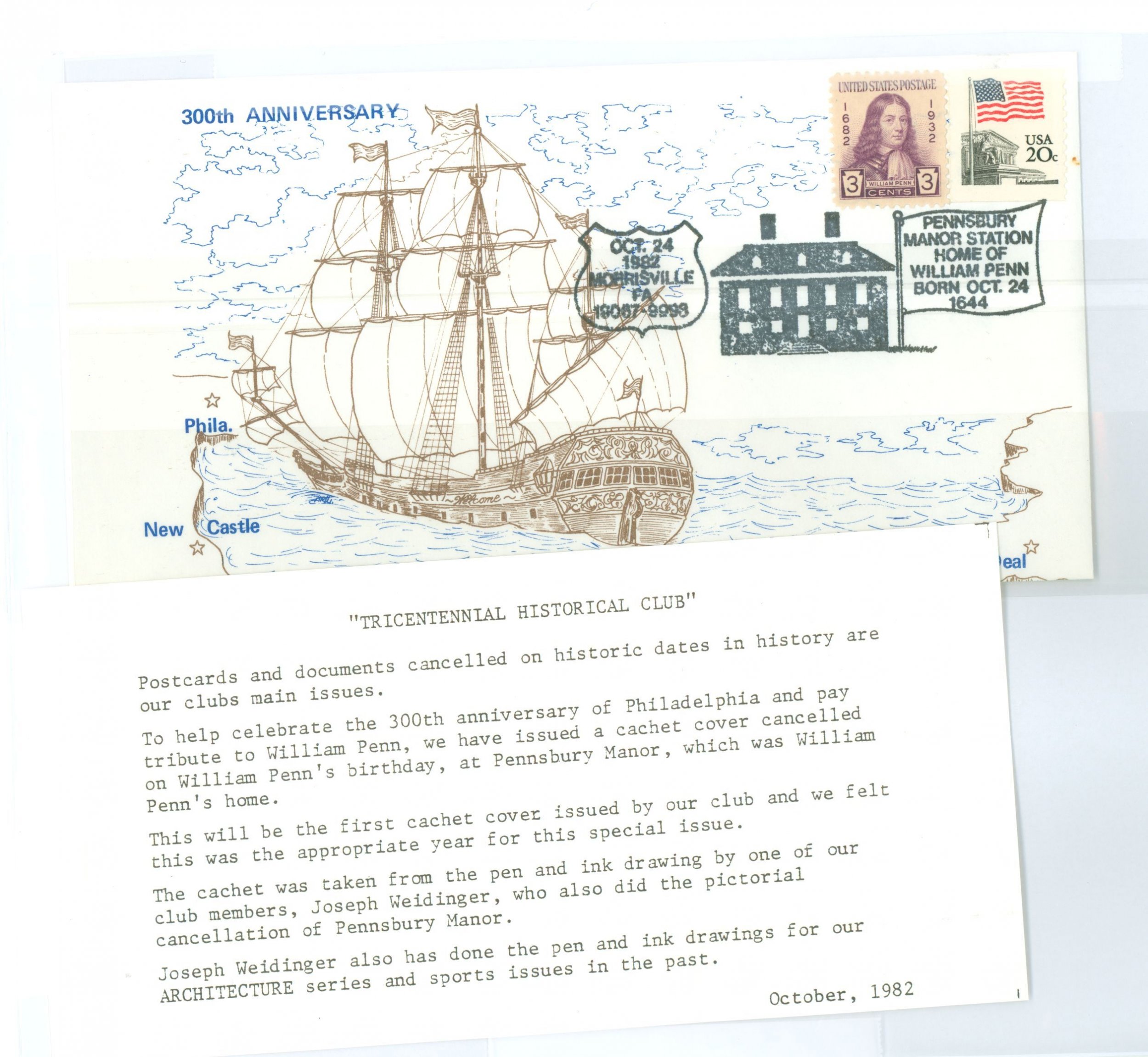 US 724/1895 300th anniversary of Philadelphia | United States, Stamp ...