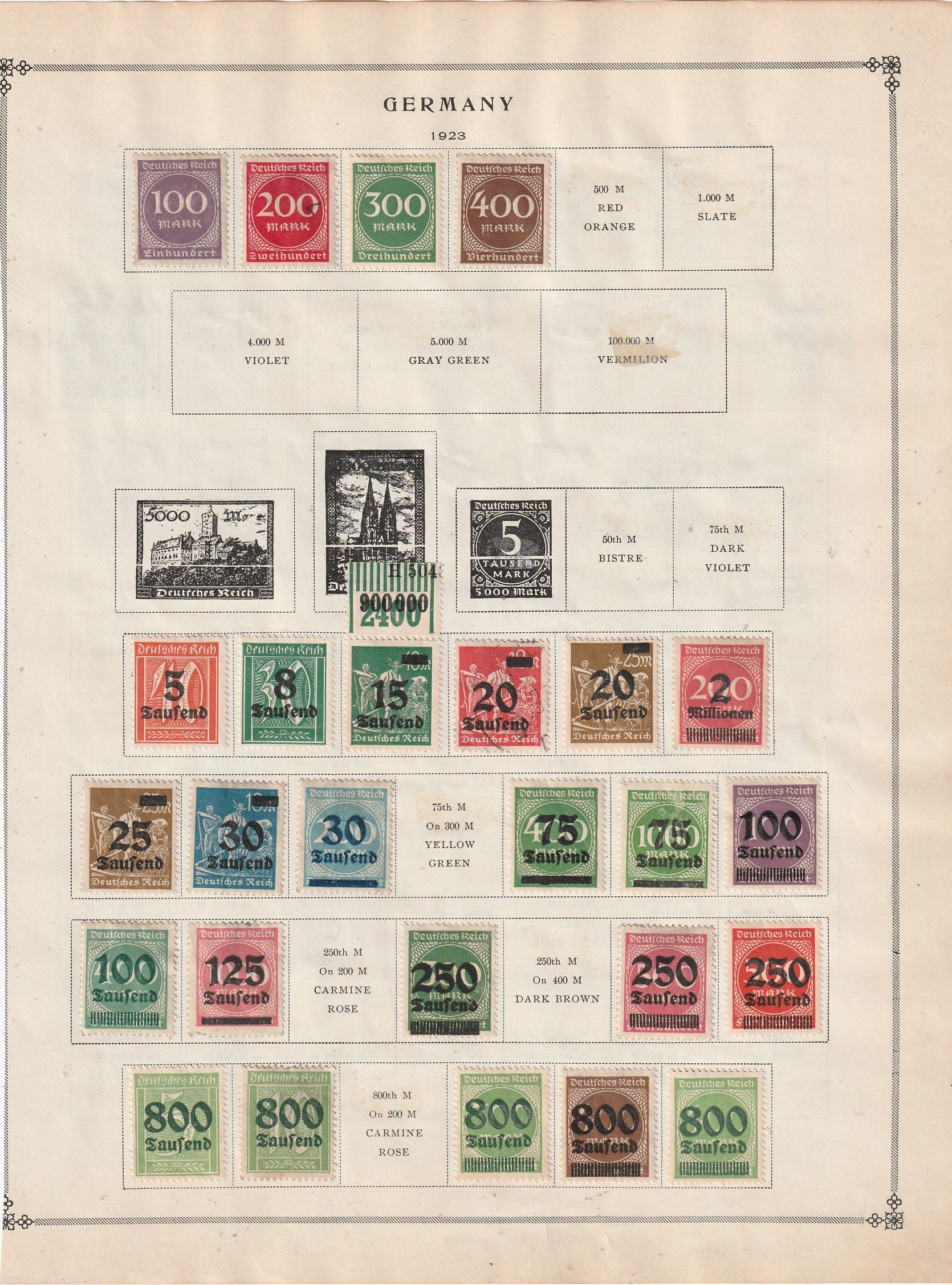 Germany Collection - 12 Scans. All the stamps are in the scans ...