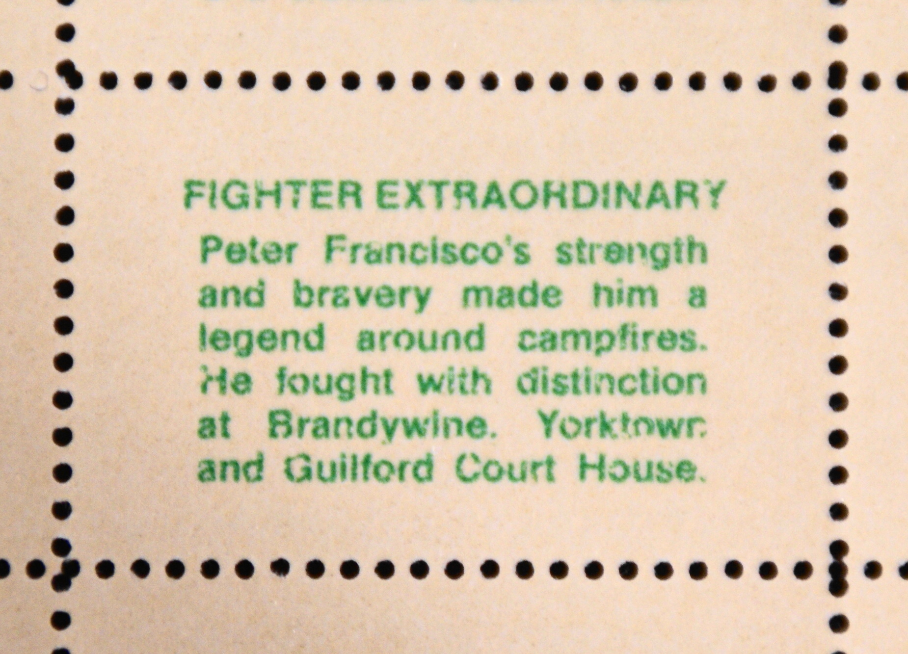 1975 sheet, Contibutors To The Cause - Peter Francisco Sc#1562 | United ...