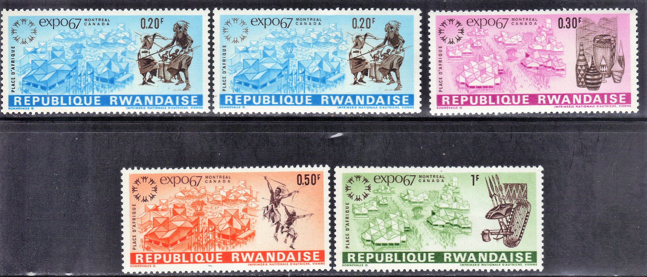 Rwanda SC # 225-28 **Mh** 1967 Expo 67 SEE Scan | Africa - Rwanda ...
