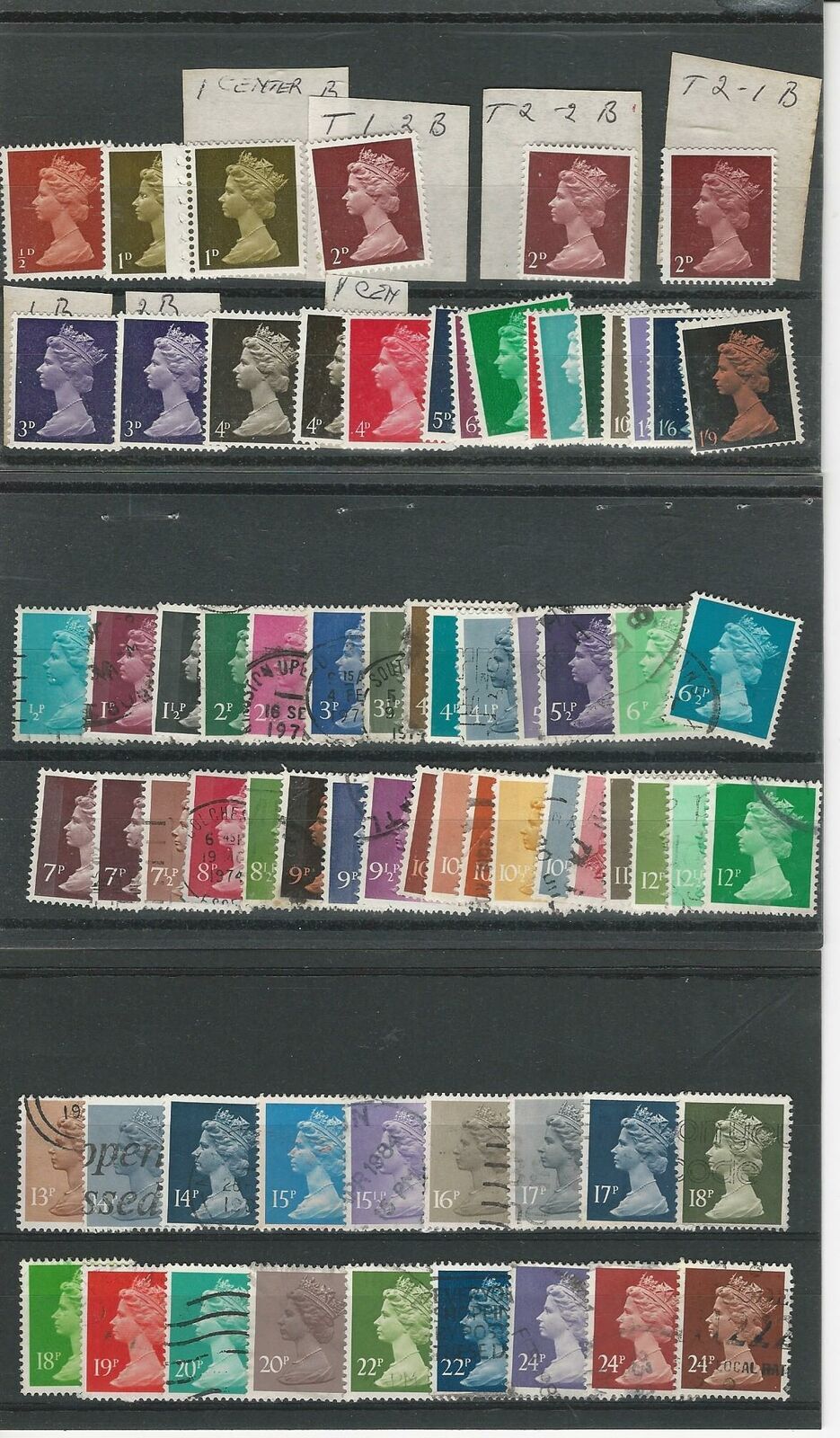 Great Britain, Postage Stamp, #MH1//MH128 Mint & Used, Machin Queen ...