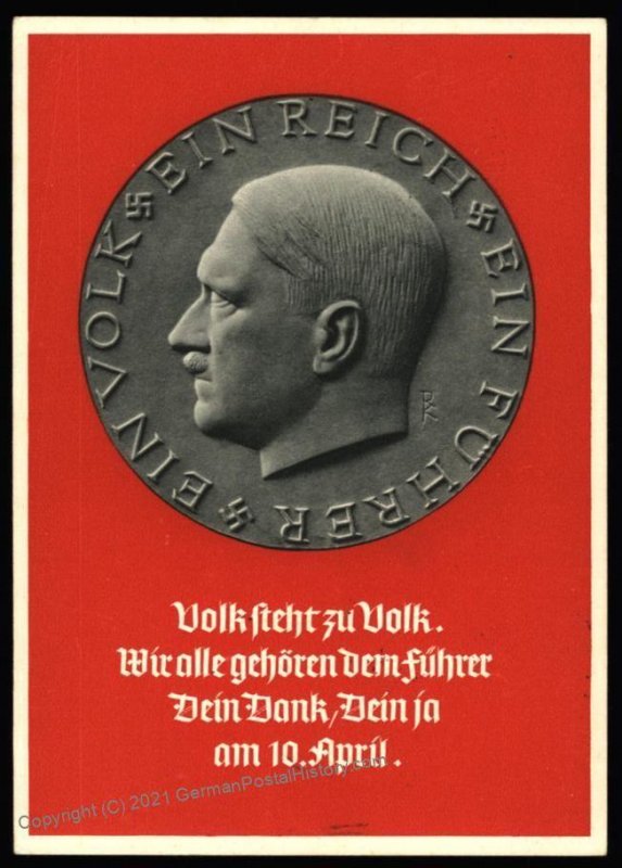 3rd Reich Germany Adolf Hitler 1938 Austria Mixed Frank Annexation ...