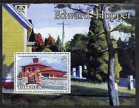 ERITREA - 2001 - Art of Edward Hopper #2 -Perf Souv Sheet - M N H ...