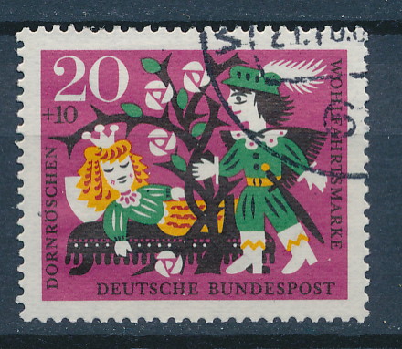 Germany 1964 Scott B402 used - Dornsroschen, sleeping beauty | Europe ...