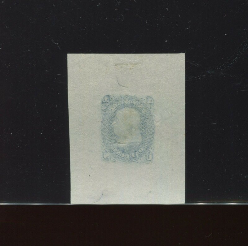 63P1 Franklin Large Die Proof Stamp on India Paper (63P1-1) By138 ...