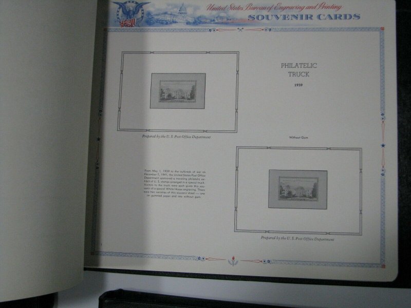 Bureau Engraving Souvenir Card White Ace Album 1939 - 1995 Pages ...