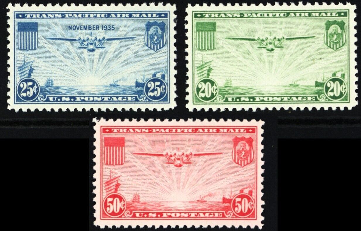 C20-22, Mint Superb NH Set of China Clipper Stamps *** Stuart Katz ...