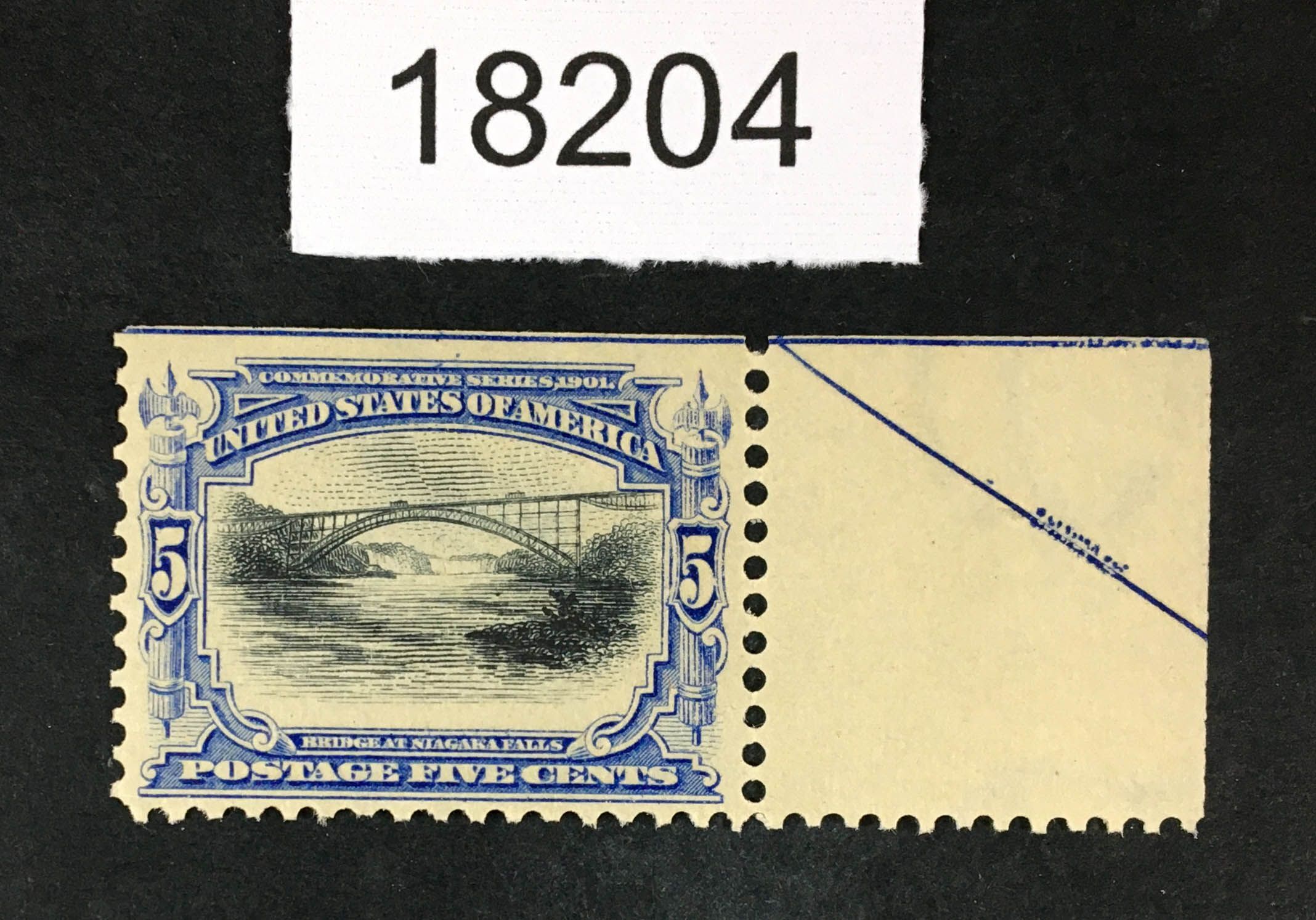 US # 297 VAR. Vignette Shift Mint OG NH Post Office Fresh $180+ LOT ...