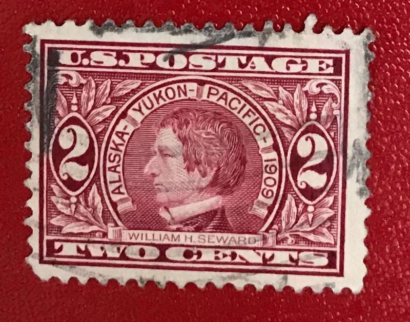 1909 US Sc 370 used 2 cent William H. Seward CV$2.00 Lot 1653 | United ...