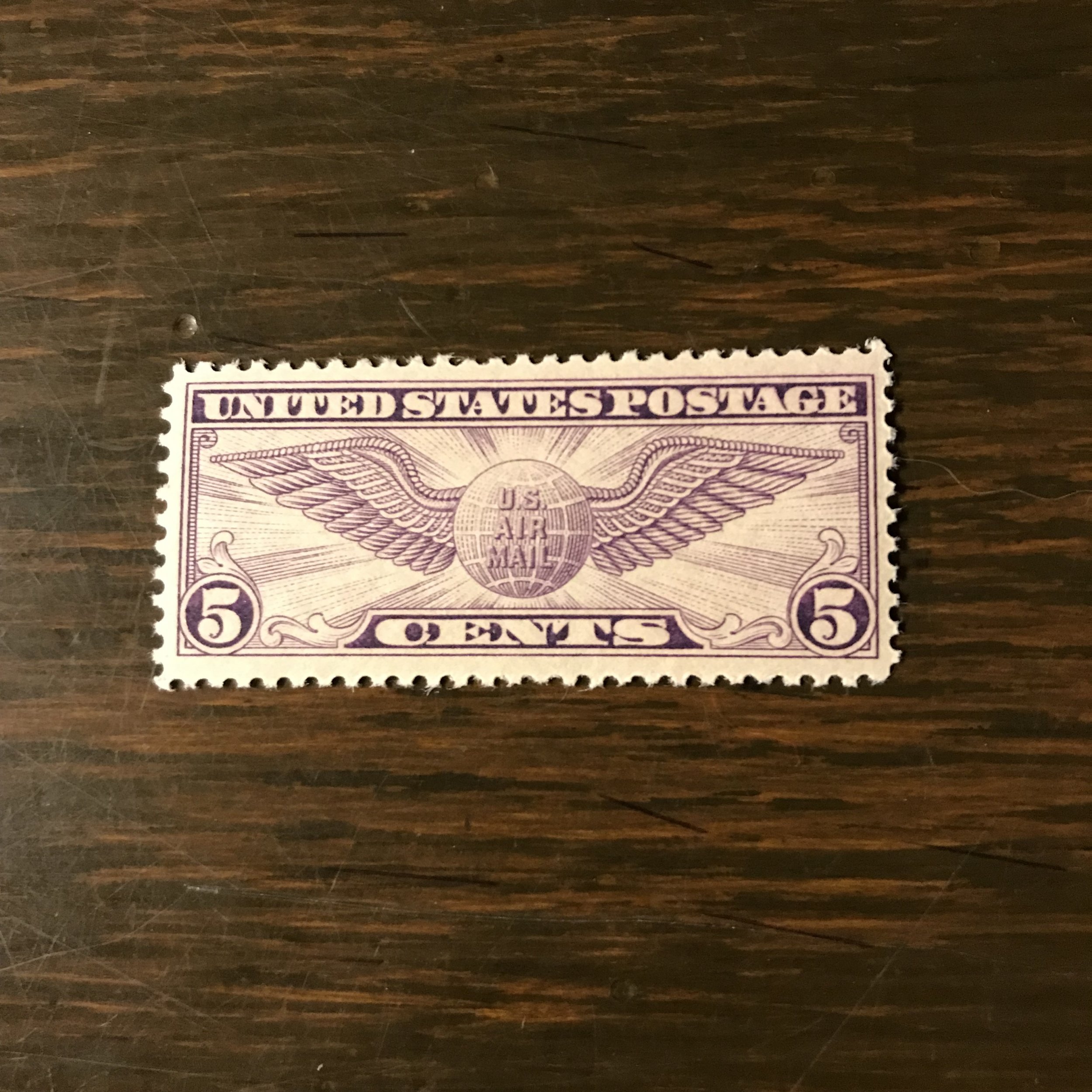 US SCOTT C12 - 5¢ Winged Globe (7) - MNH, F/VF | United States, Air ...