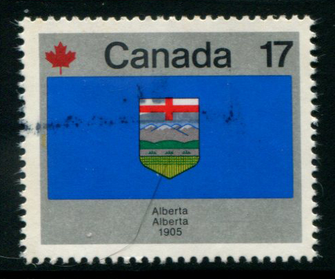 829 Canada 17c Alberta Flag, used | Canada, General Issue Stamp / HipStamp