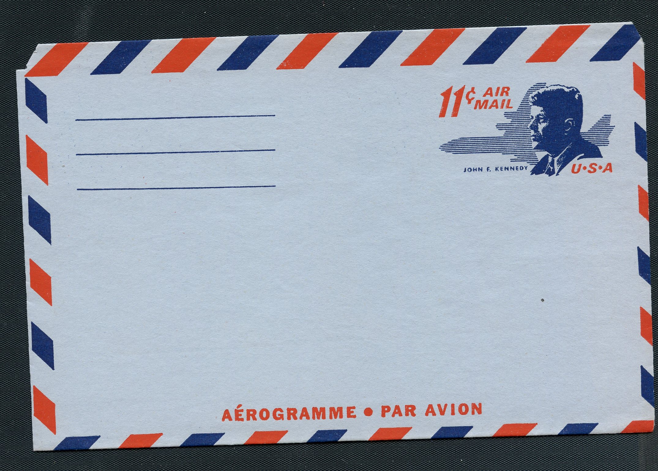 US Scott's # UC38 11 Cent -Kennedy- Aerogramme-Unused / HipStamp