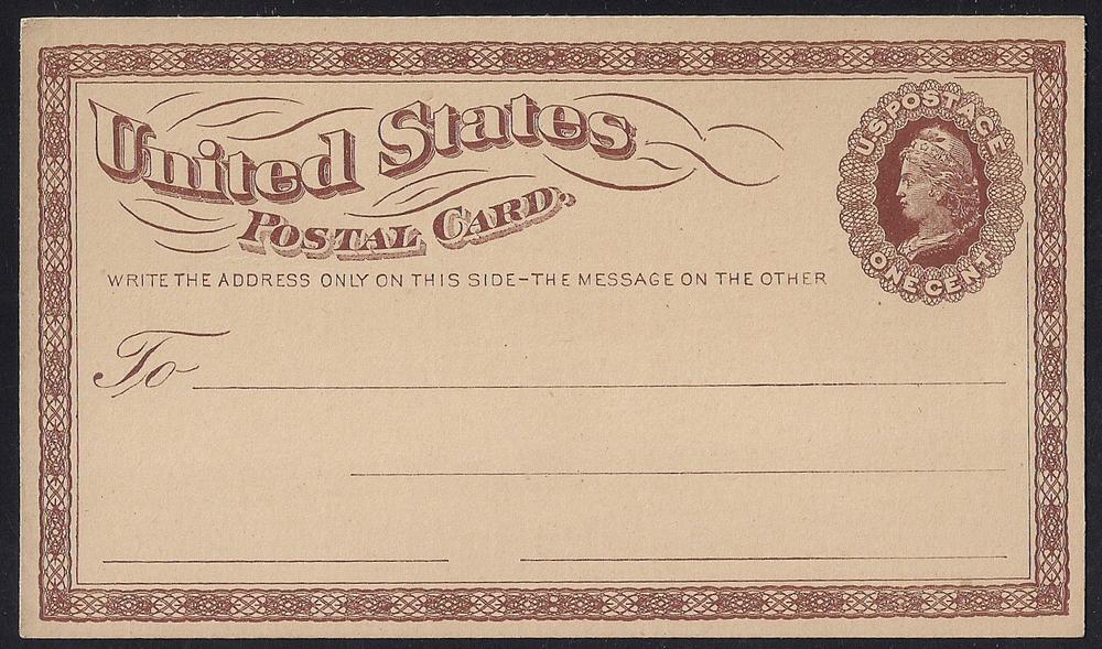 UX3 1 cent Liberty, Postal Card mint NH XF | United States, Postal ...