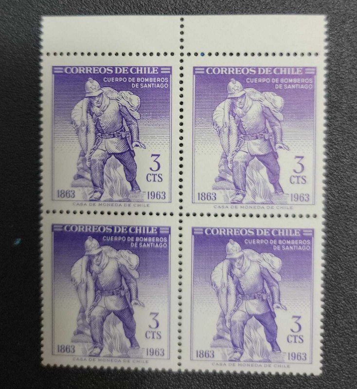 Vtaeb.O) 1963 Chile, Fireman Carrying Woman, the Santiago Fire Brigade ...