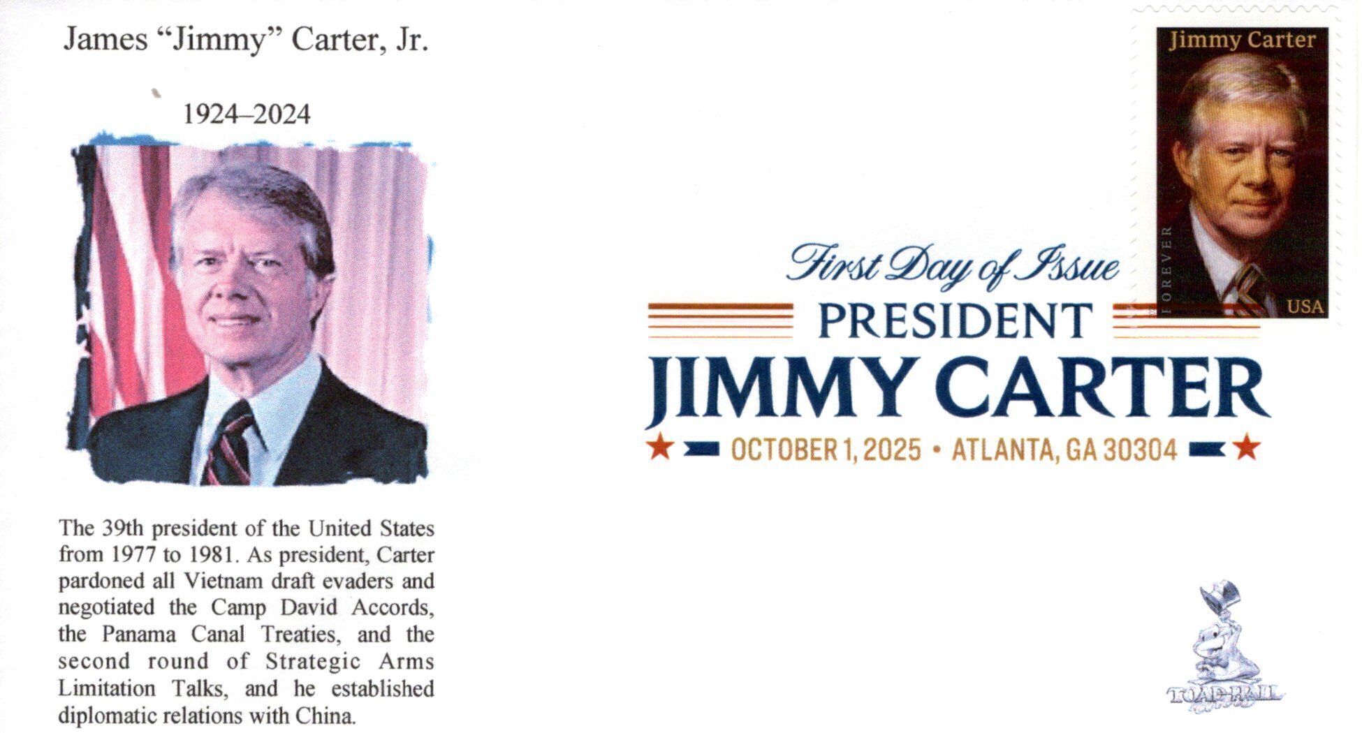 Jimmy Carter FDC w/ Digital Color Pictorial (DCP) cancellation | United ...