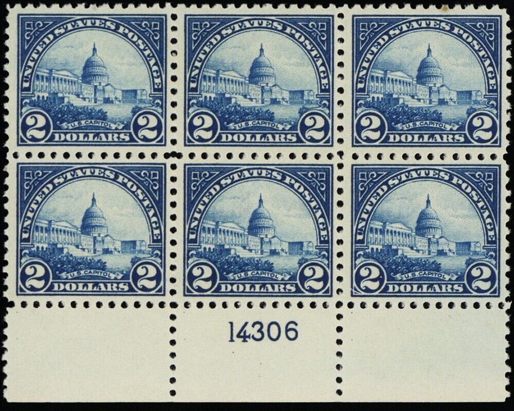 572, Mint VLH (1 stamp) Plate Block of Six Stamps CV $700 - Stuart Katz ...