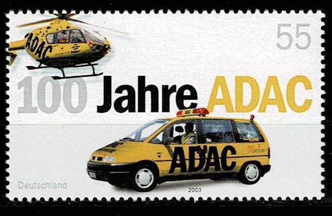 Germany 2003,Sc.#2241 MNH 100 Years German Automobileclub ADAC | Europe ...