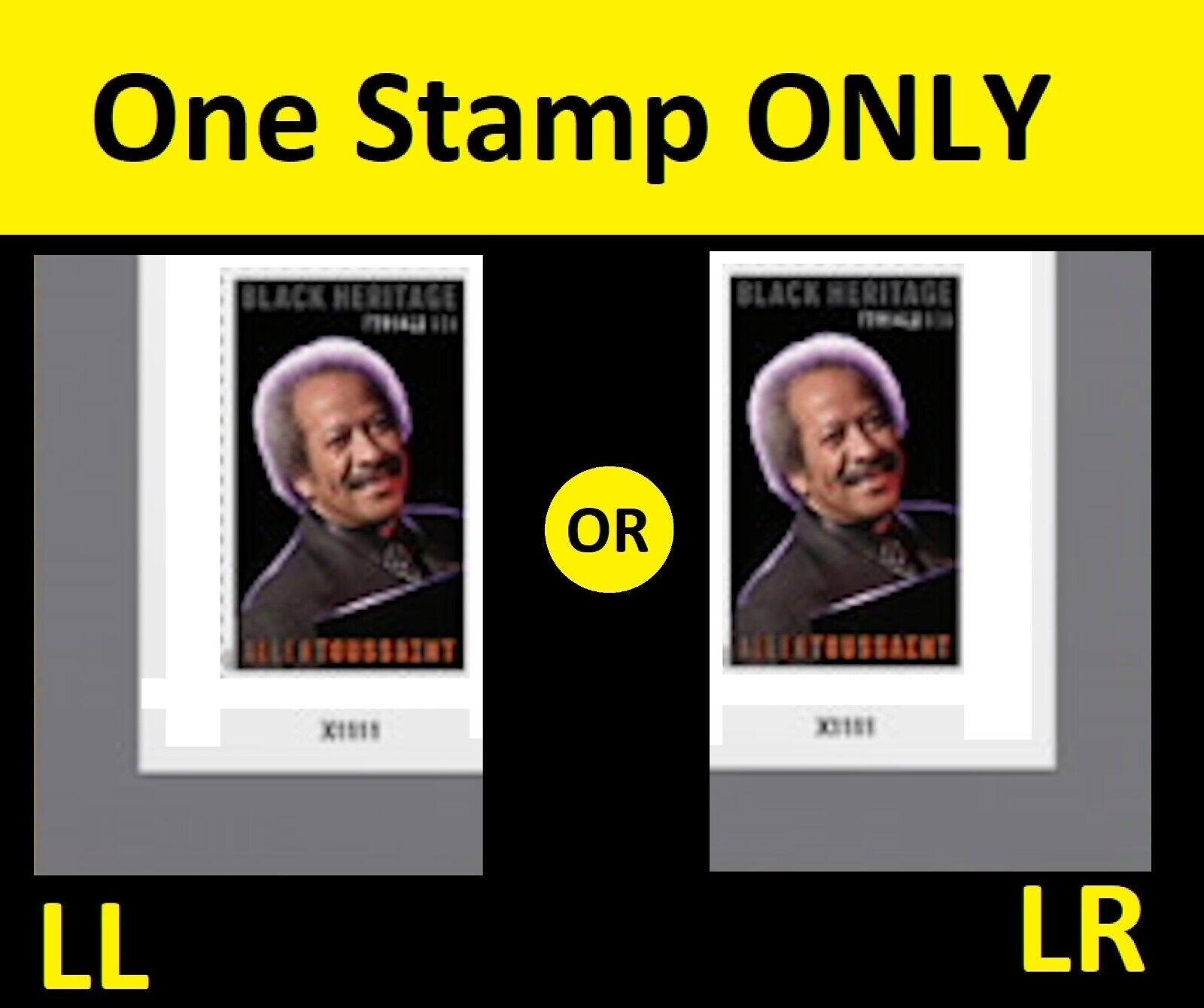 US 5957a Black Heritage Allen Toussaint imperf NDC plate single MNH ...