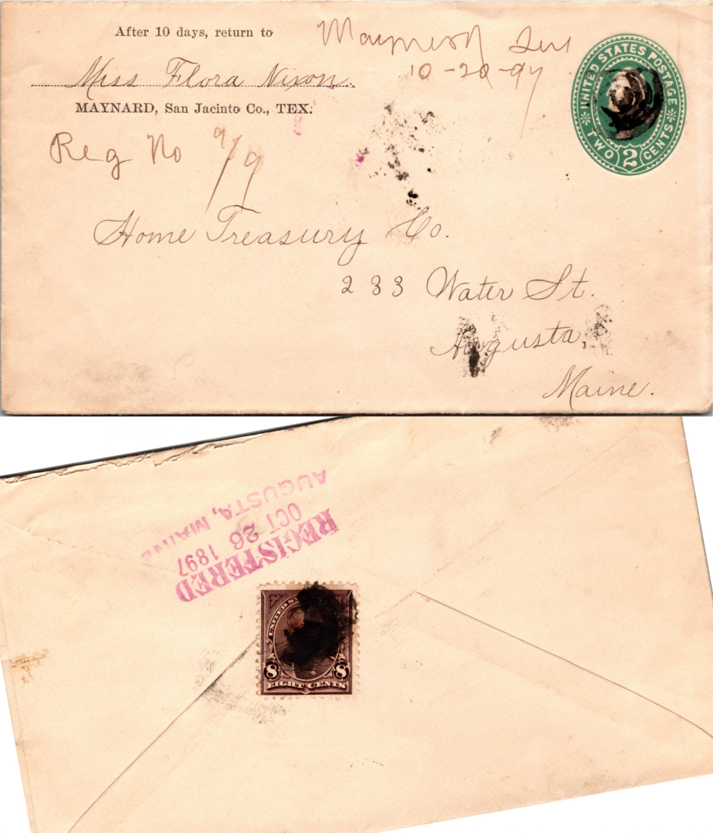 San Jacinto County Maynard DPO 1880-1929 Manuscript (Postal History ...
