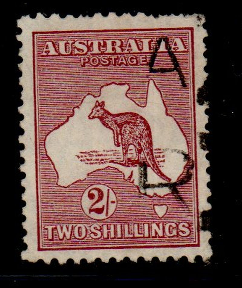 Australia Sc 99 1929 2/ red brown Kangaroo stamp used | Australia ...