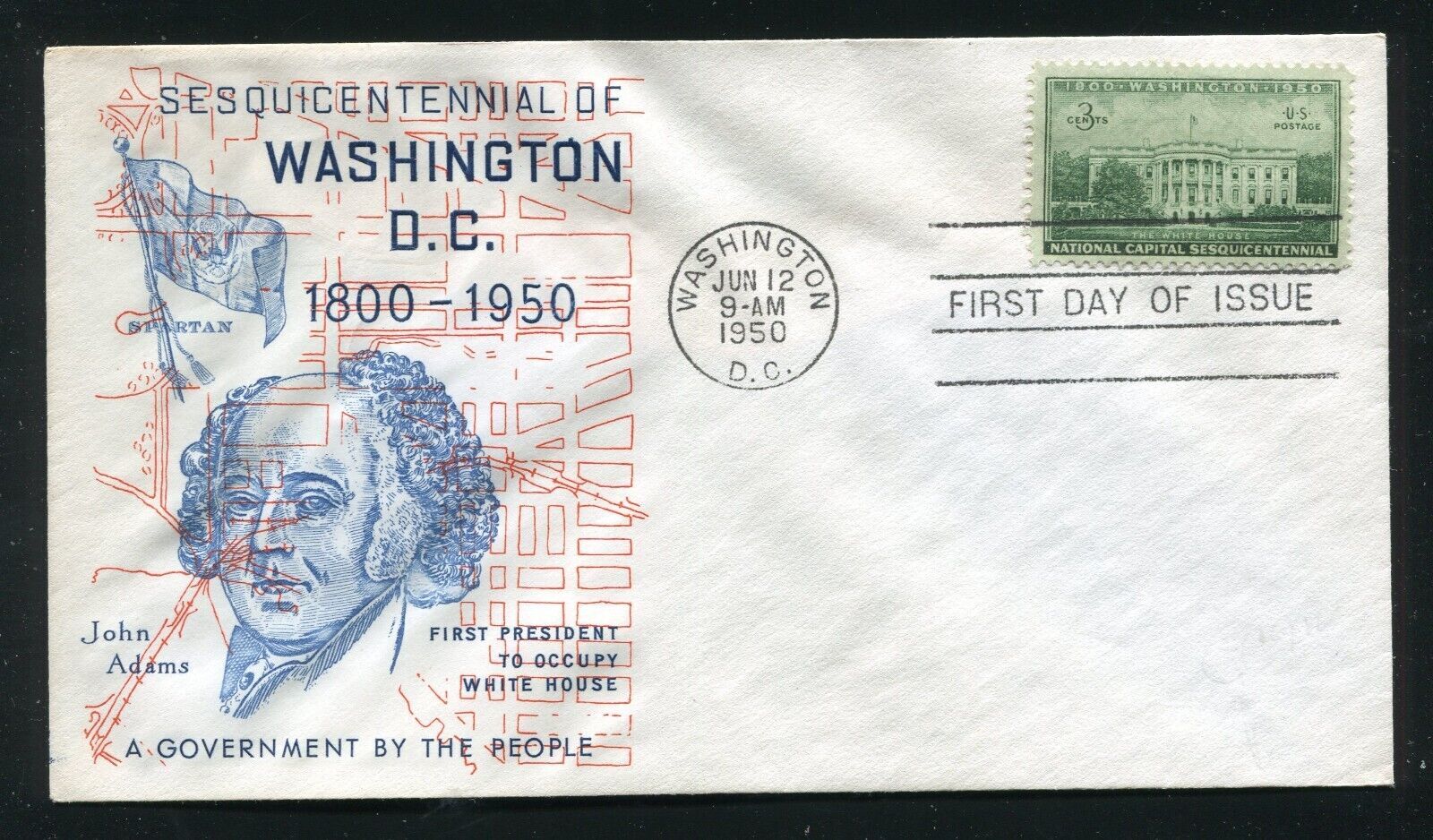990 Executive Mansion Spartan First Day Cover FDC 1950 | United States ...