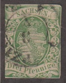 German States - Saxony Scott #2 Stamp - Used Single | Europe - Germany ...
